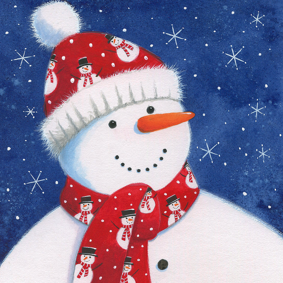 Happy Snowman Christmas cards - Pack of 10 – Blood Cancer UK Shop
