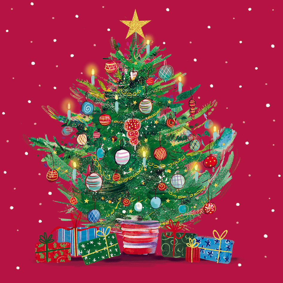 Christmas Tree Christmas cards - Pack of 10 – Blood Cancer UK Shop