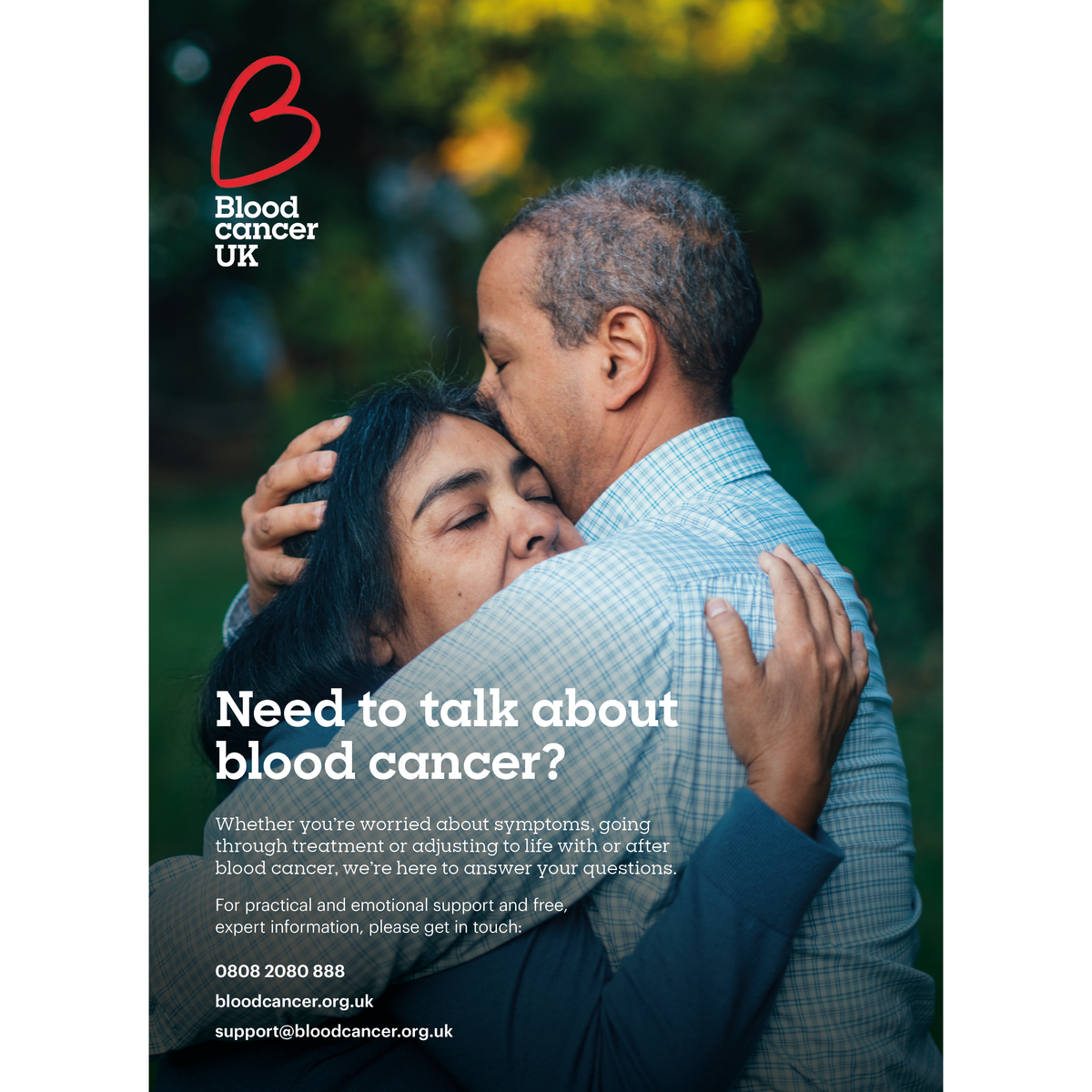Support poster (A4) | Blood Cancer UK Shop