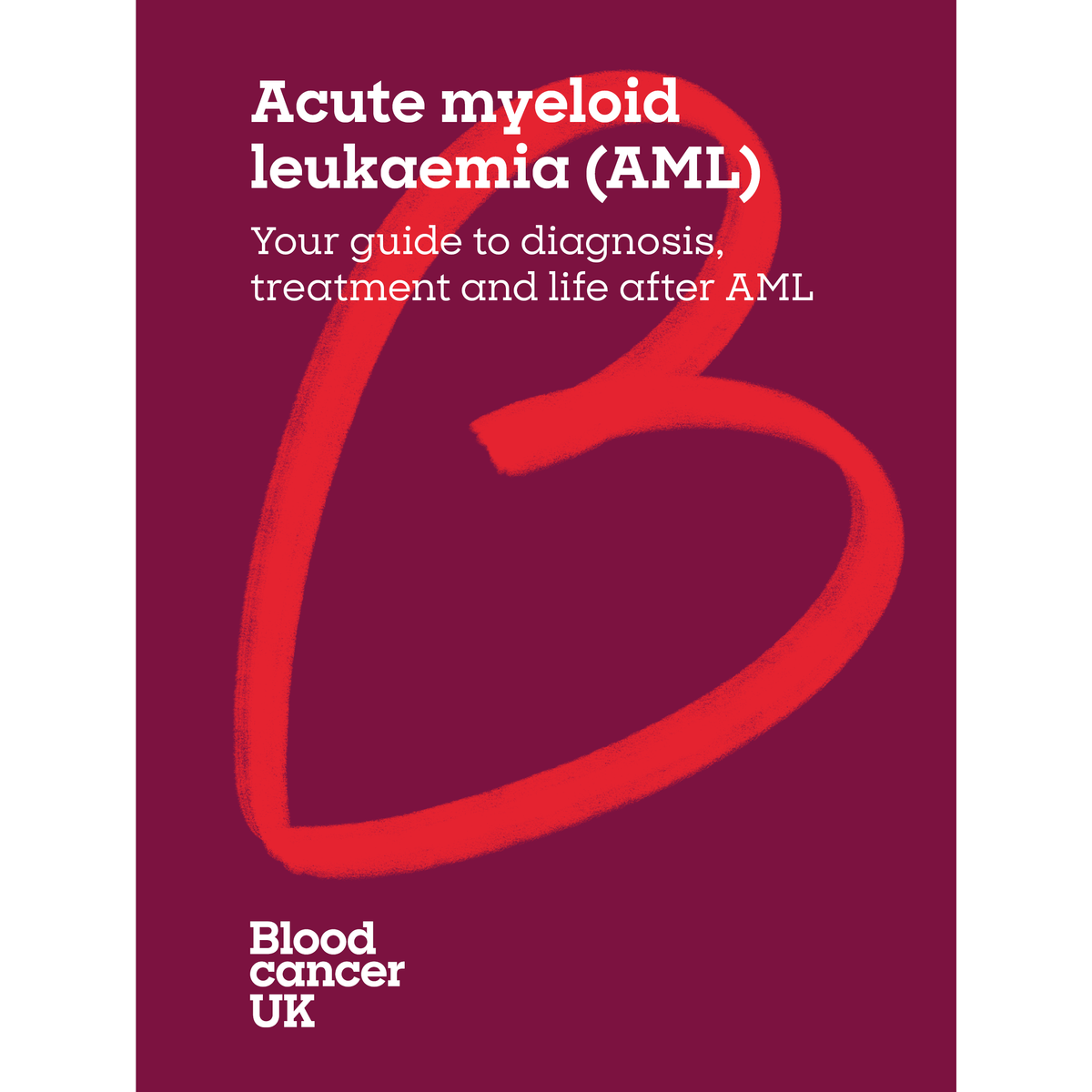Acute myeloid leukaemia (AML) booklet | Blood Cancer UK Shop