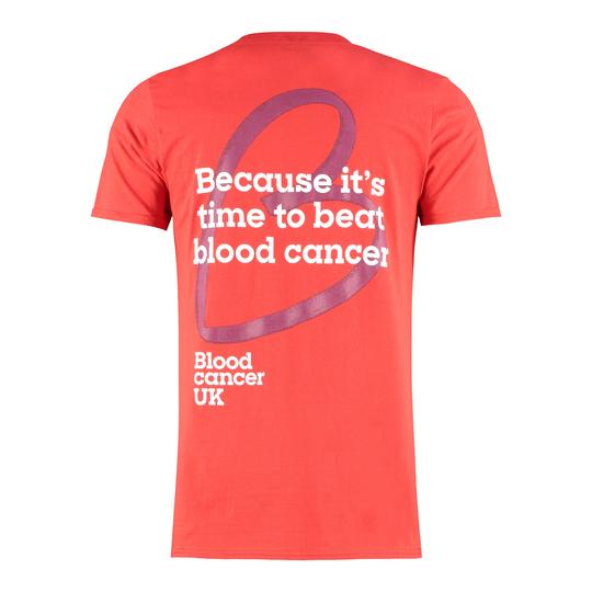 Cotton T-shirt Adult Red – Blood Cancer UK Shop