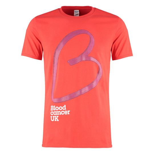 Cotton T-shirt Adult Red – Blood Cancer UK Shop